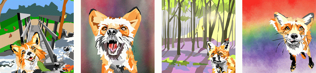 The Characters - Little Urban Fox and Friends